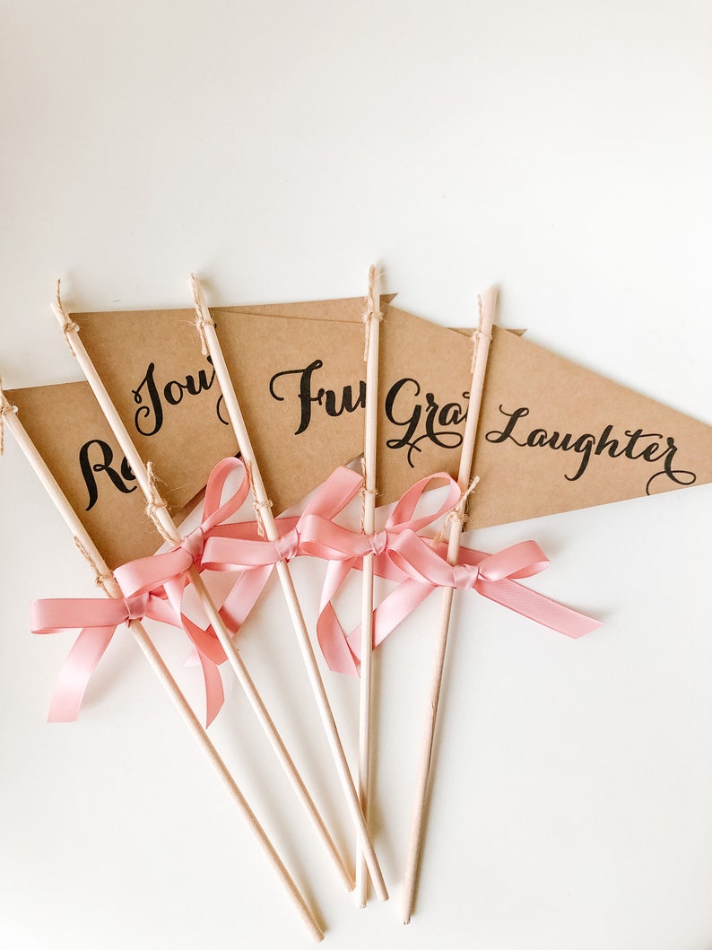 Custom Pennant Flags FEATURED on Style Me Pretty - Etsy