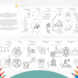 Islamic Coloring Book for Kids | Five Pillars of Islam | Ramadan ...