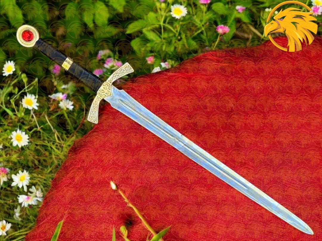 Goldryn Sword Throne of Glass Replica Sword Steel Blade Brass Guard and ...