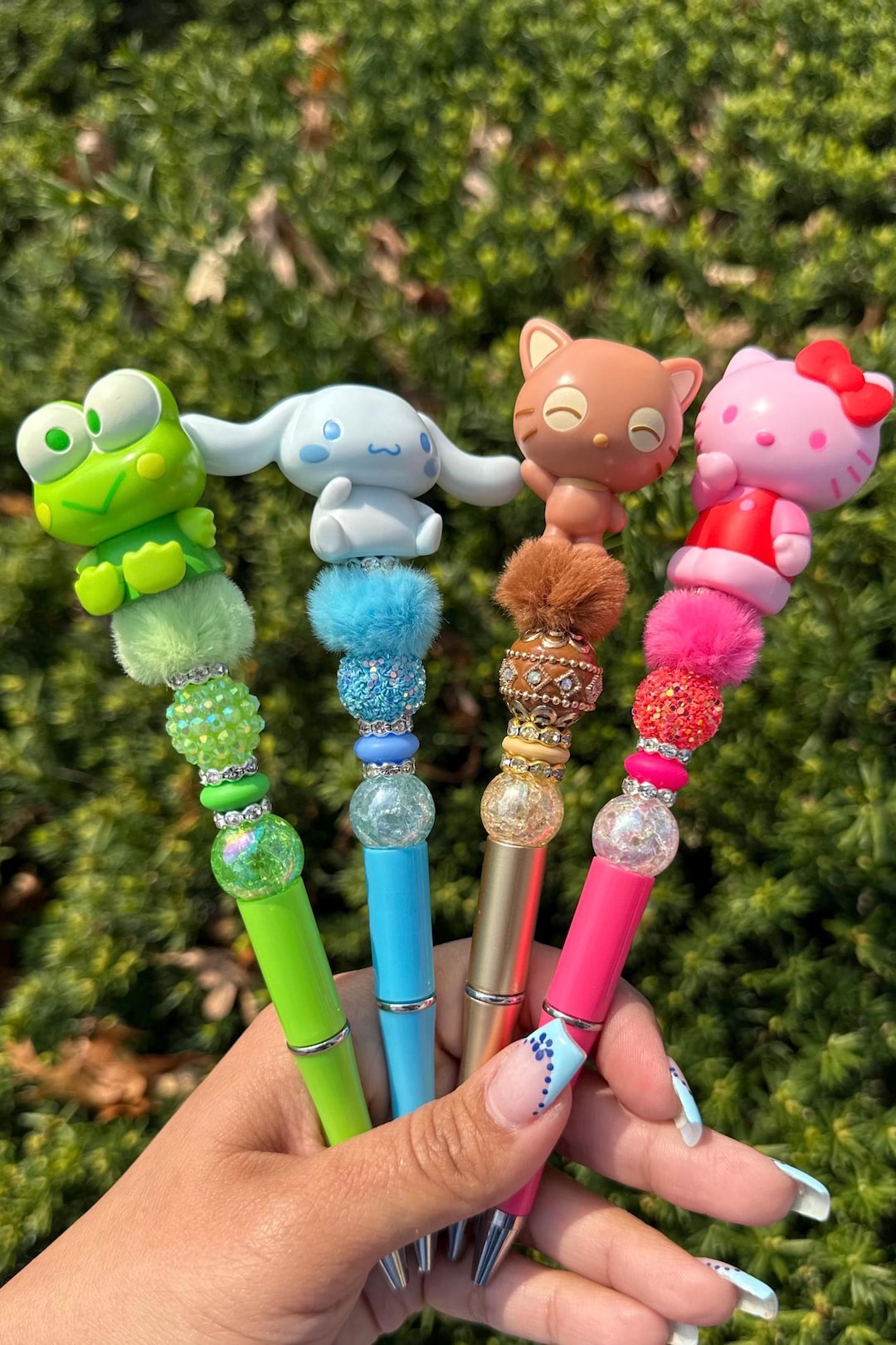 Hello Kitty , Chococat,keroppi , Cinnamoroll, Beaded Pen. - Etsy
