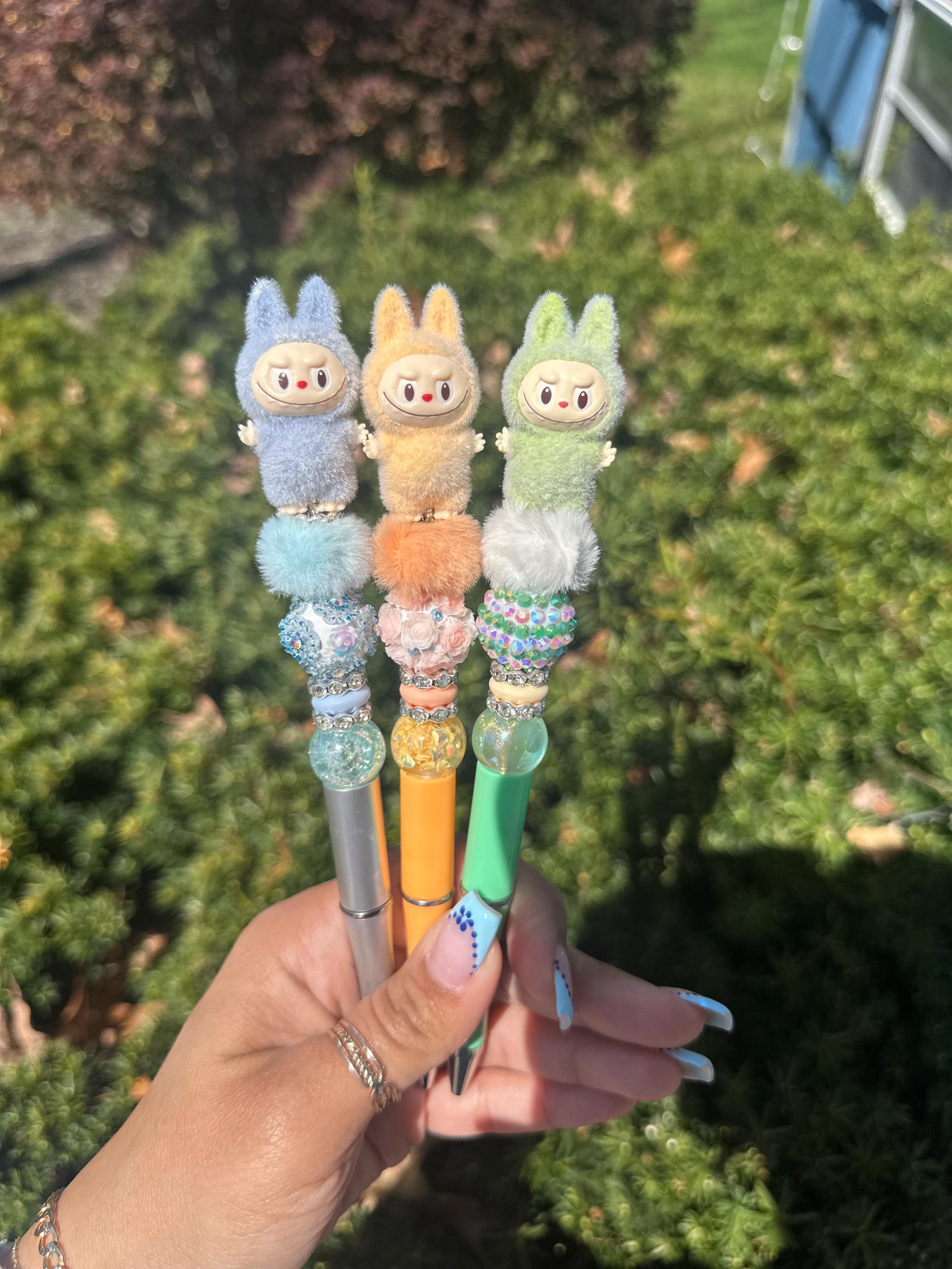 Labubu Beaded Pens , Characters , Cute Pens, Elevate Your Stationary ...