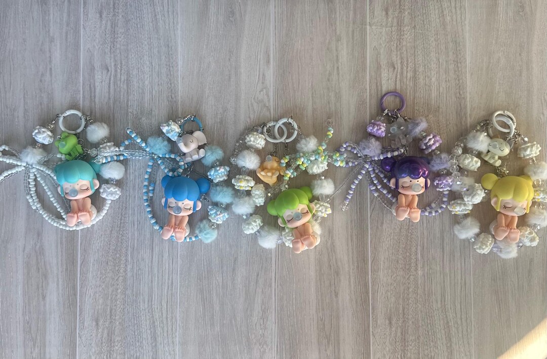 Beaded NANCI Keychain, Character Purse Charm - Etsy