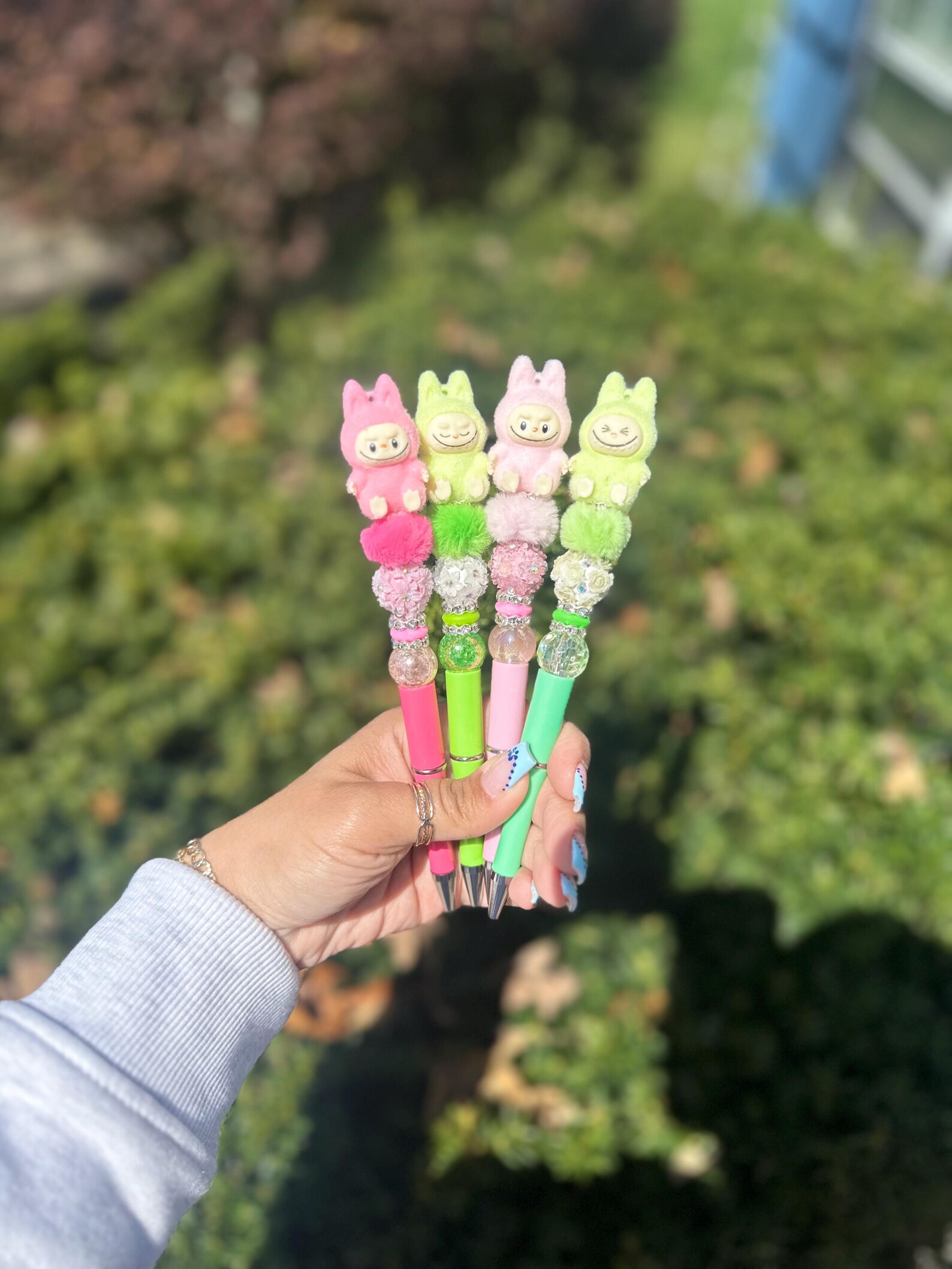 Labubu Beaded Pens , Characters , Cute Pens, Elevate Your Stationary ...