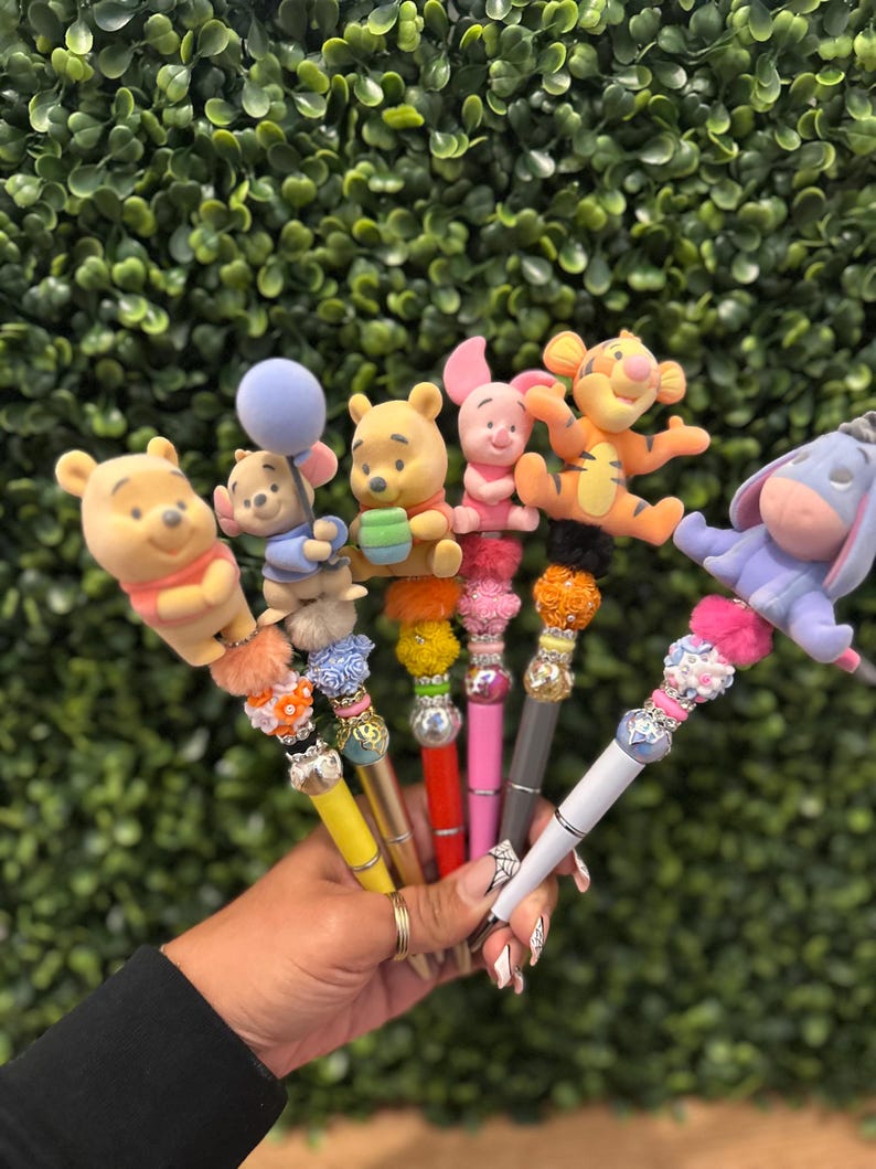 Winnie the Pooh & Friends Beaded Pens. - Etsy