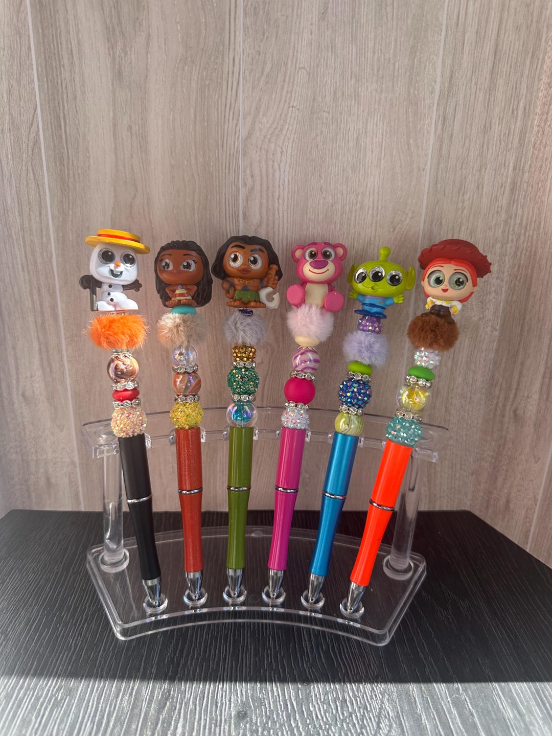DOORABLES Beaded Pens , Characters , Disney ,princess, Cute Pens ...