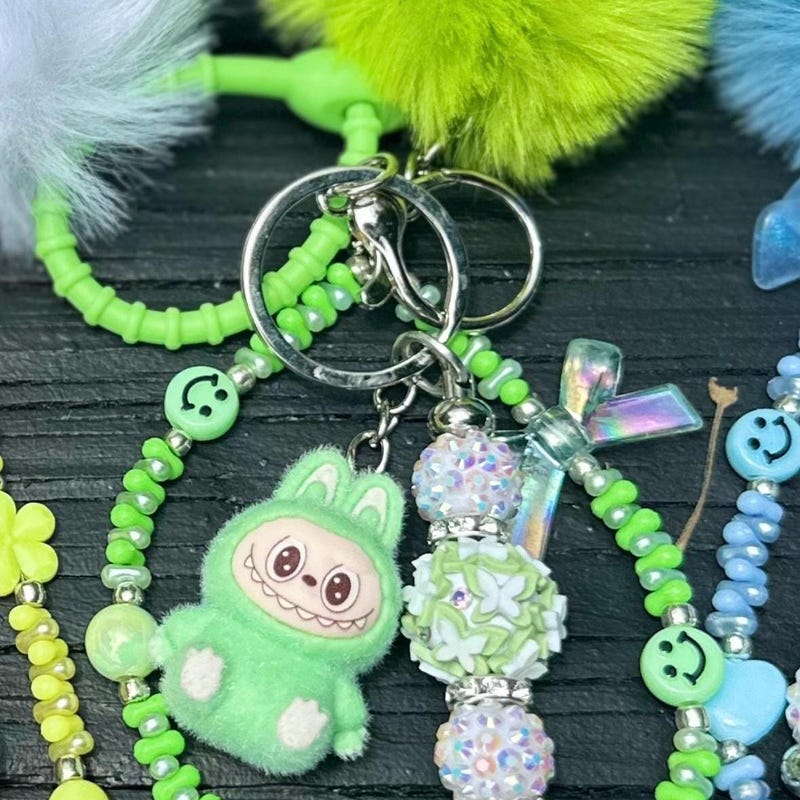 Labubu Plush Key Chains - Etsy