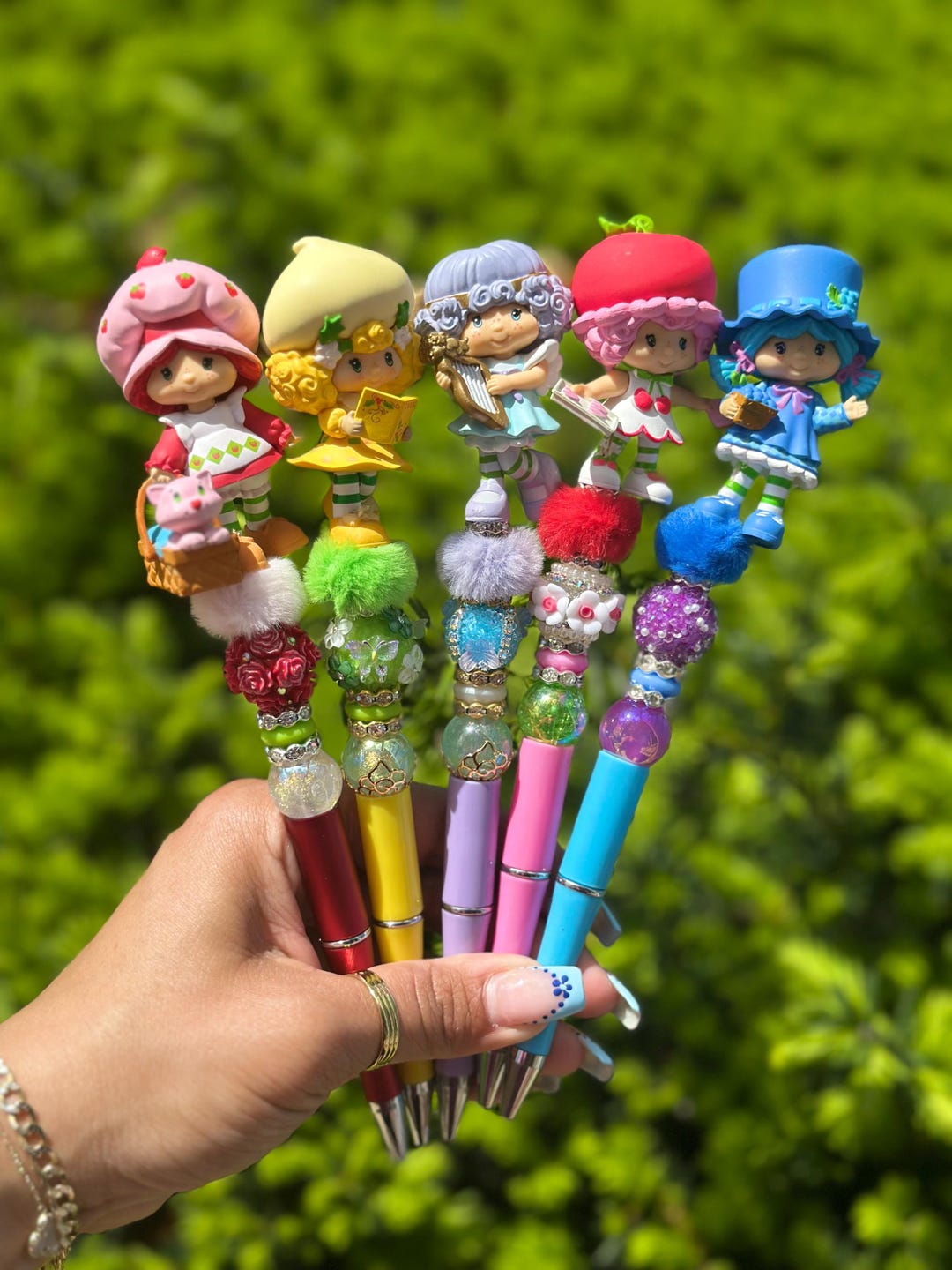 Strawberry Shortcake Beaded Pen: Scented Dessert Character Pen - Etsy