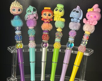 Labubu Beaded Pens , Characters , Cute Pens, Elevate Your Stationary ...