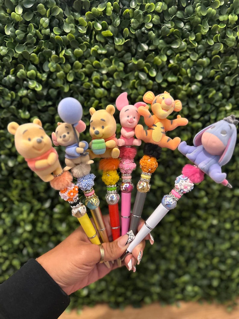 Winnie the Pooh & Friends Beaded Pens. - Etsy