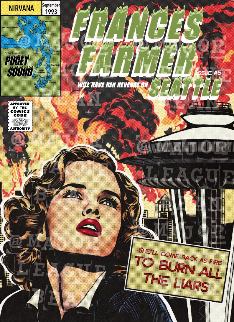 Nirvana Comic Book Cover Art- Inspired by 'frances Farmer Will Have Her ...