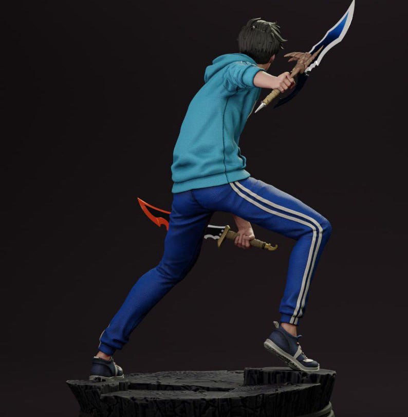 Sung Jin Woo STL Solo Leveling 3D Printable Model - Etsy