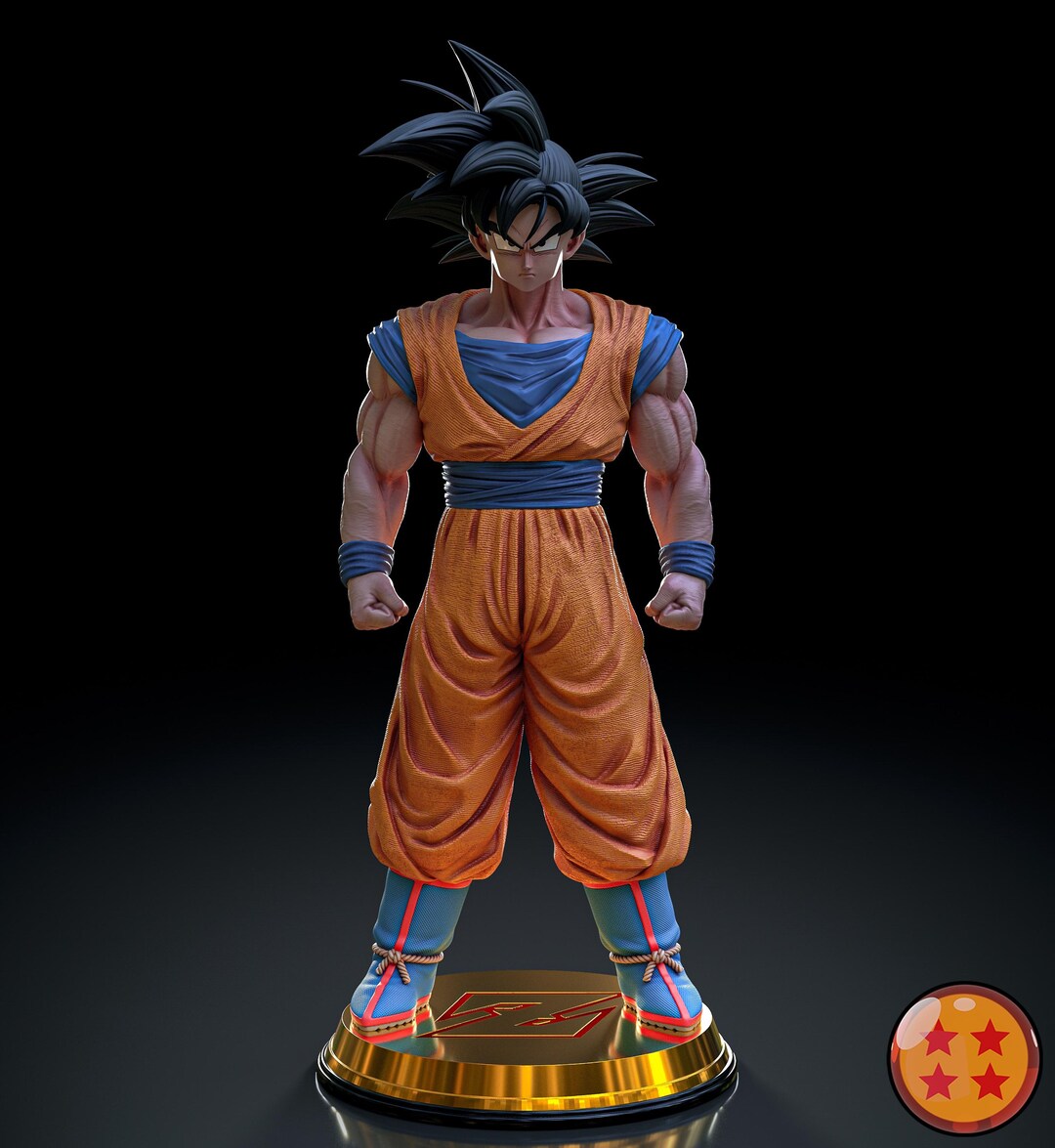 Simple Goku Normal Form STL Dragon Ball Z Inspired 3D Printable Model ...