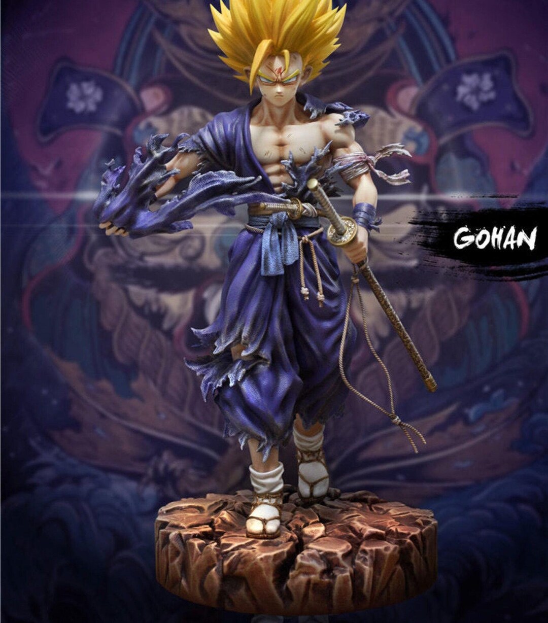 Gohan Samurai Style Dragon Ball Z 3D Printable STL Model - Etsy
