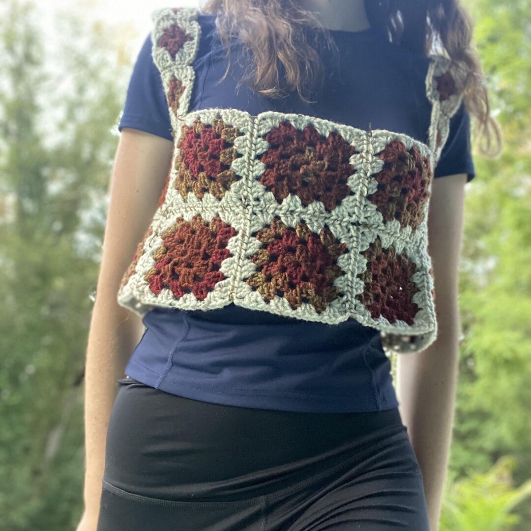 Crochet Autumn Leaves Granny Square Top - Etsy