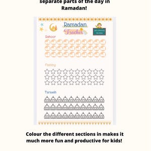 Digital Children’s Ramadan Tracker, Suhoor, Fasting and Tarawih Tracker ...