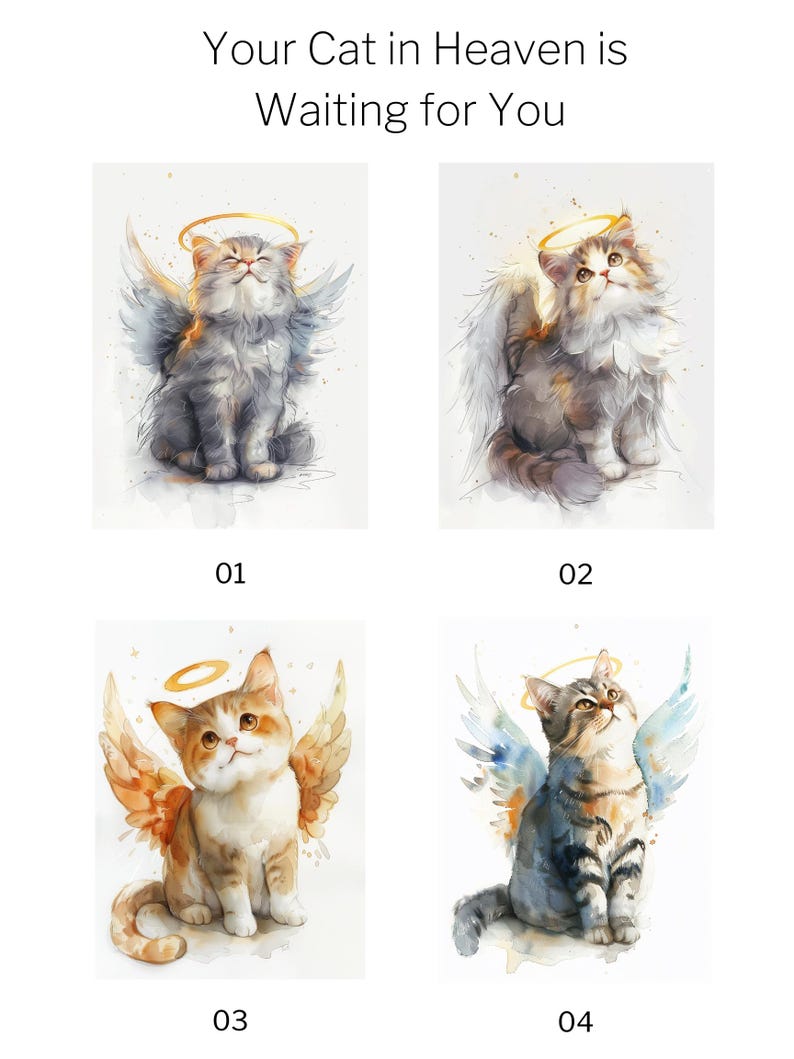 Your Cat in Heaven is Waiting for You! Pet Loss Memorial Pet in Heaven ...