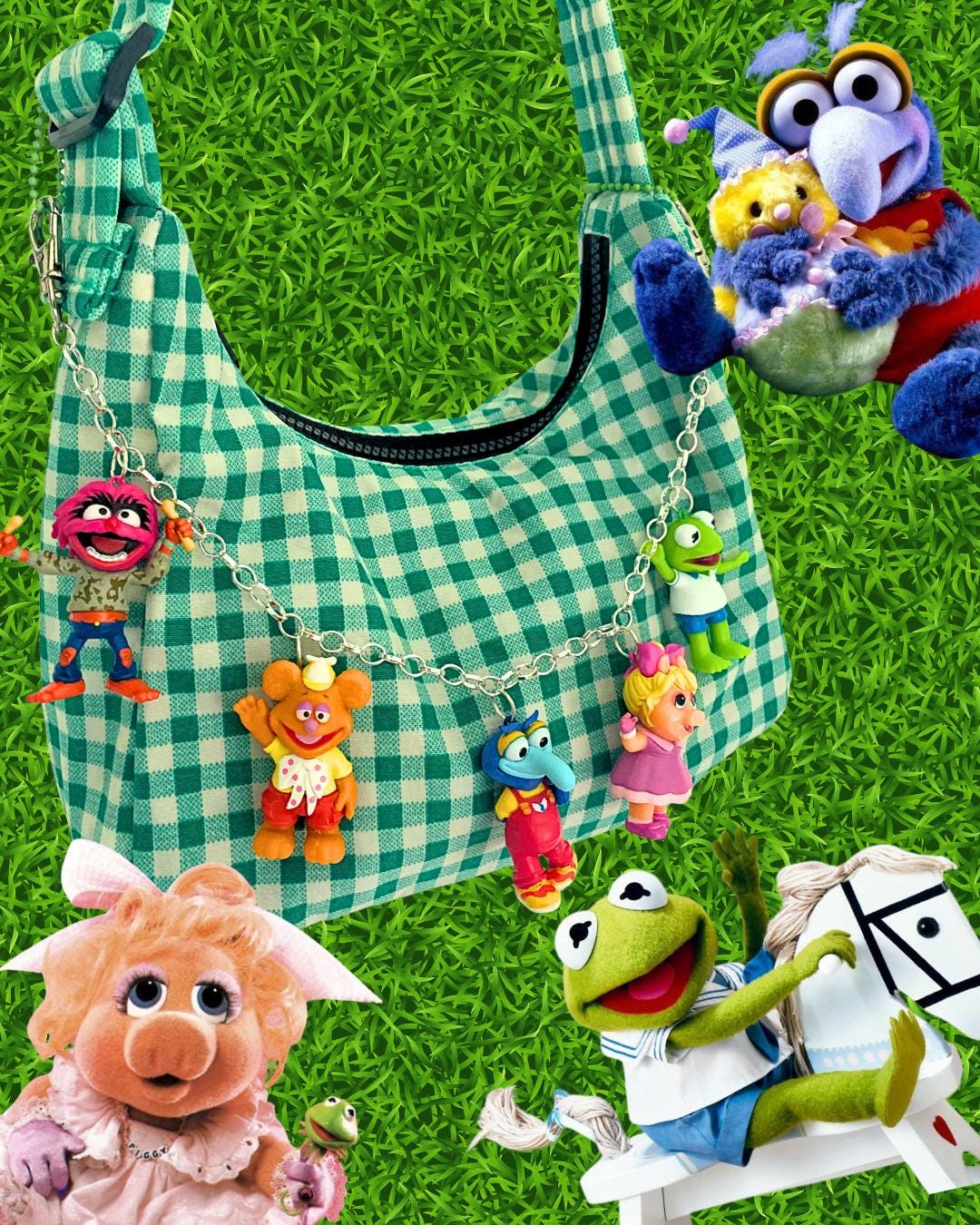 Muppet Babies Bag Chain // Keychain // Muppets // Kermit // Miss Piggy ...