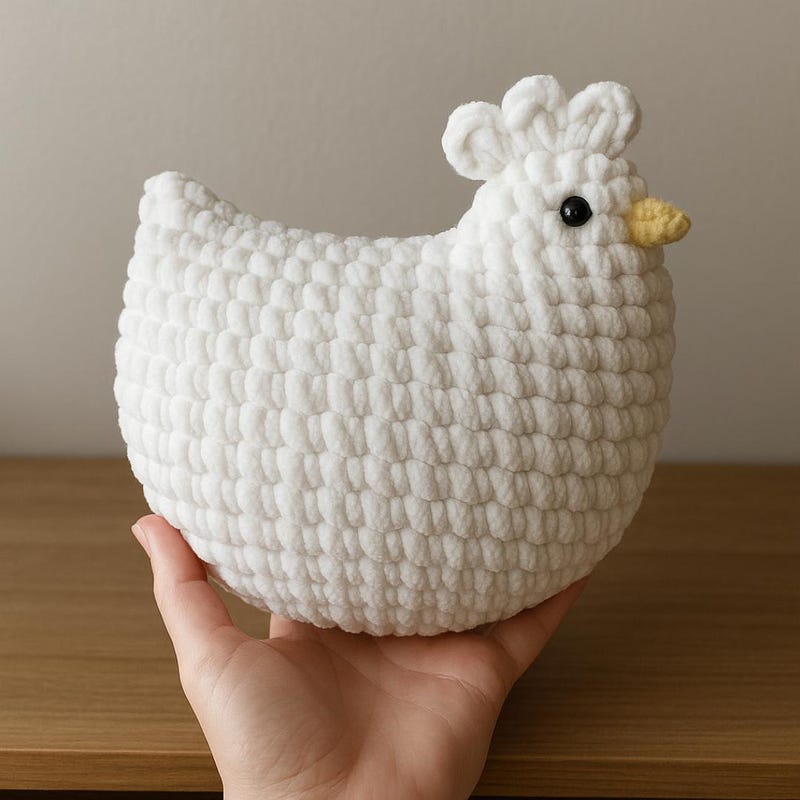 Crochet Large Chicken Pattern - Etsy