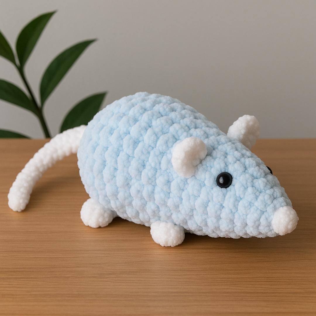 Easy and Cute Mouse Crochet Pattern, Crochet Rat Plushies, Rat Crochet ...