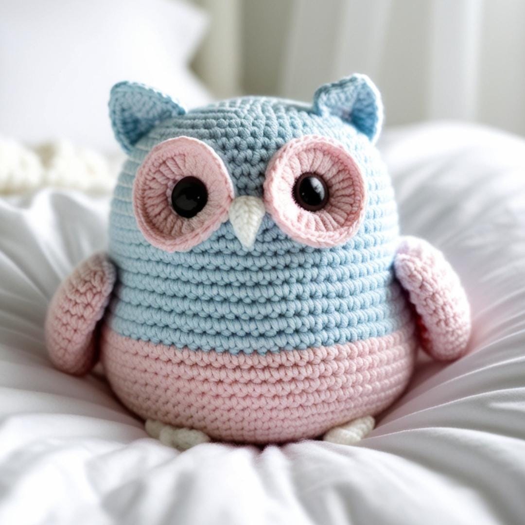 Easy and Cute Owl Crochet Pattern, Amigurumi Owl Pattern, Stuffed Owl ...