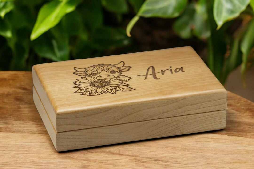 Personalized Lasered Wood Gift Box - Etsy