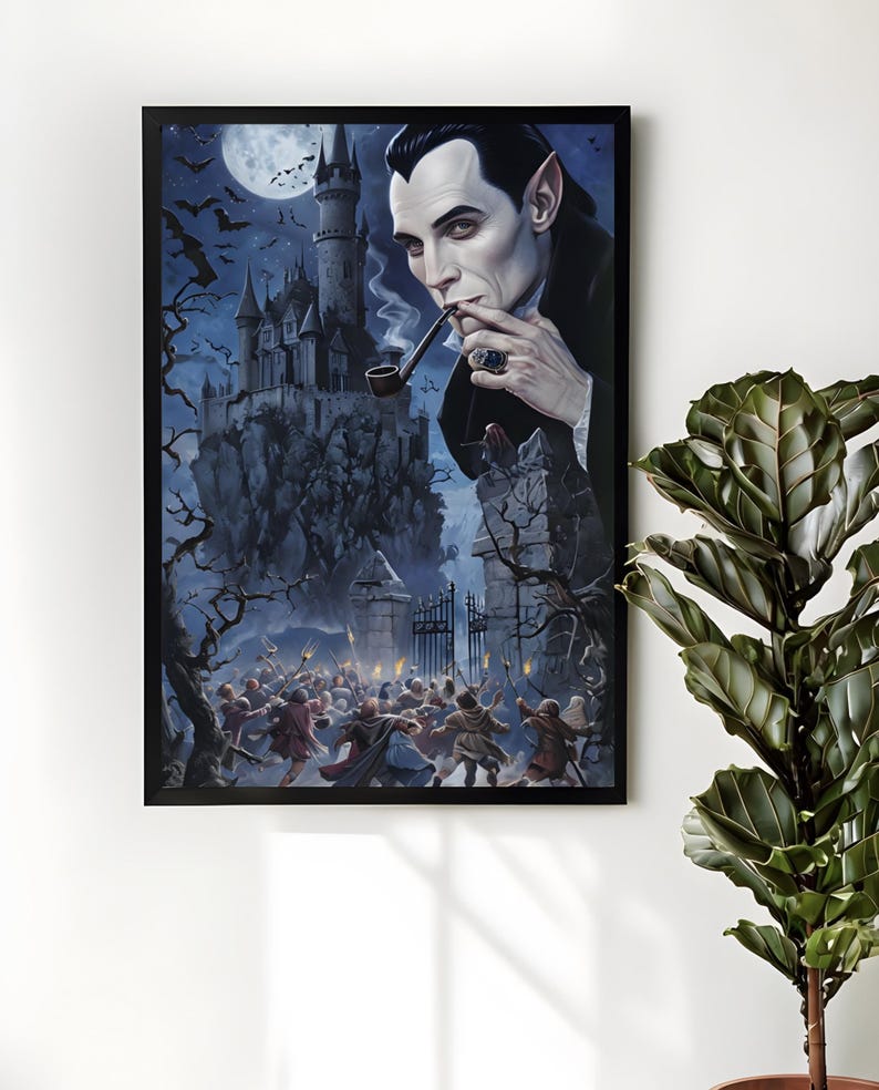 Vertical Vampire Poster - Etsy