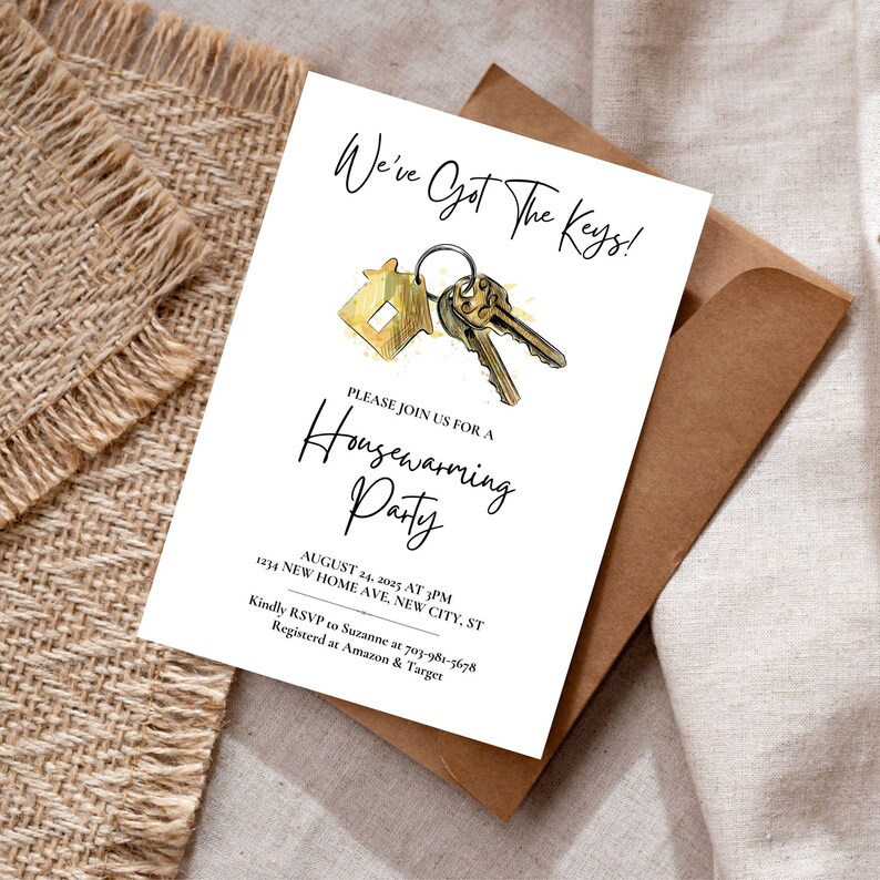 Housewarming Party Invitation: Editable New Home Invite (digital ...