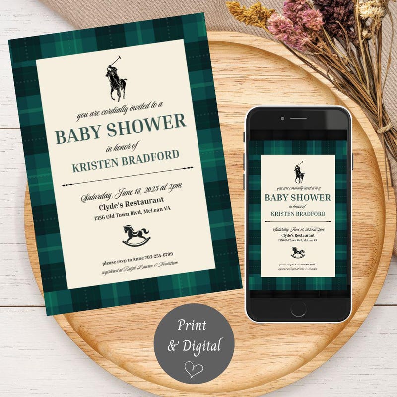 Polo Invitation - Etsy