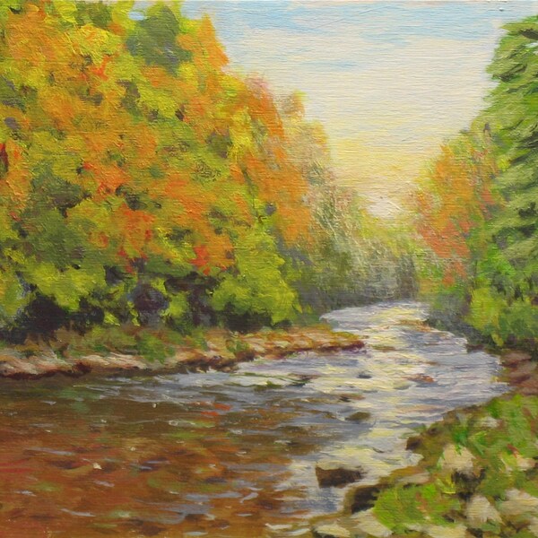 Stream Painting - Etsy