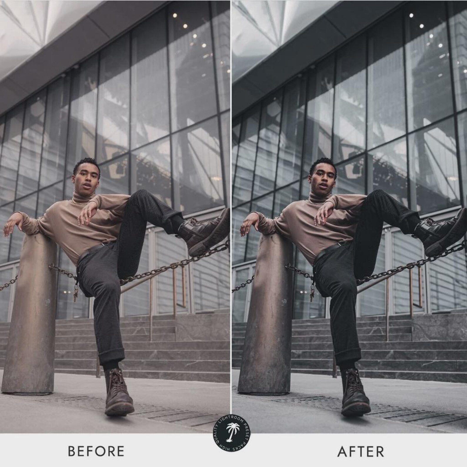 Black Tones Lightroom Presets, Moody Photo Filters (mobile & Desktop ...