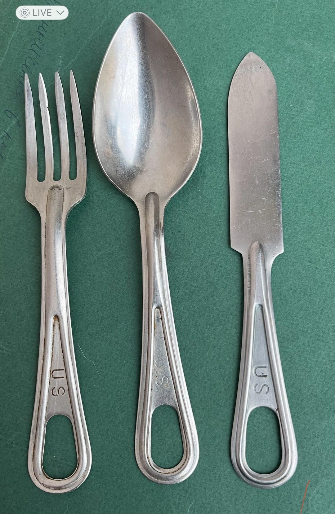 Vintage US Army Mess Kit Utensil Spoon Knife Fork Stainless Steel - Etsy