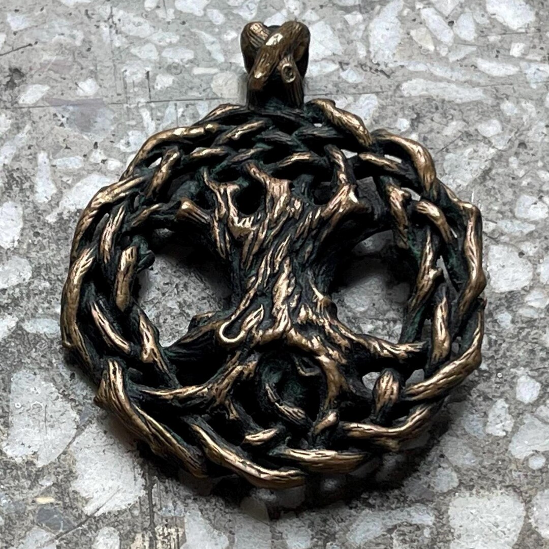 Yggdrasil World Tree of Life Bronze Pendant Viking Jewelry Sacral ...