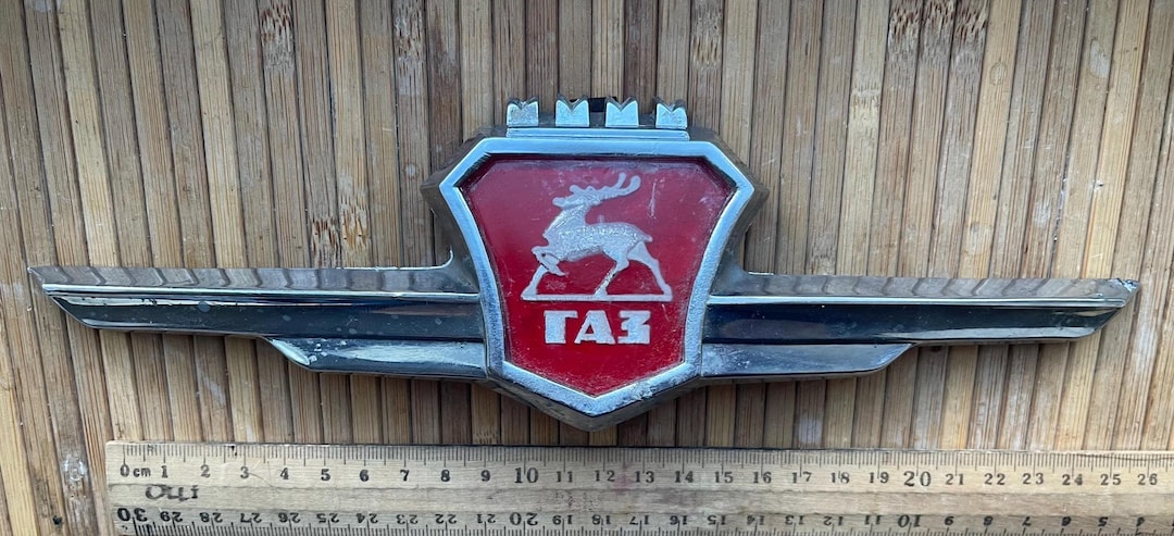 Vintage GAZ-21 L Volga Deer Hood Ornament, Soviet Car Emblem, 1950s ...