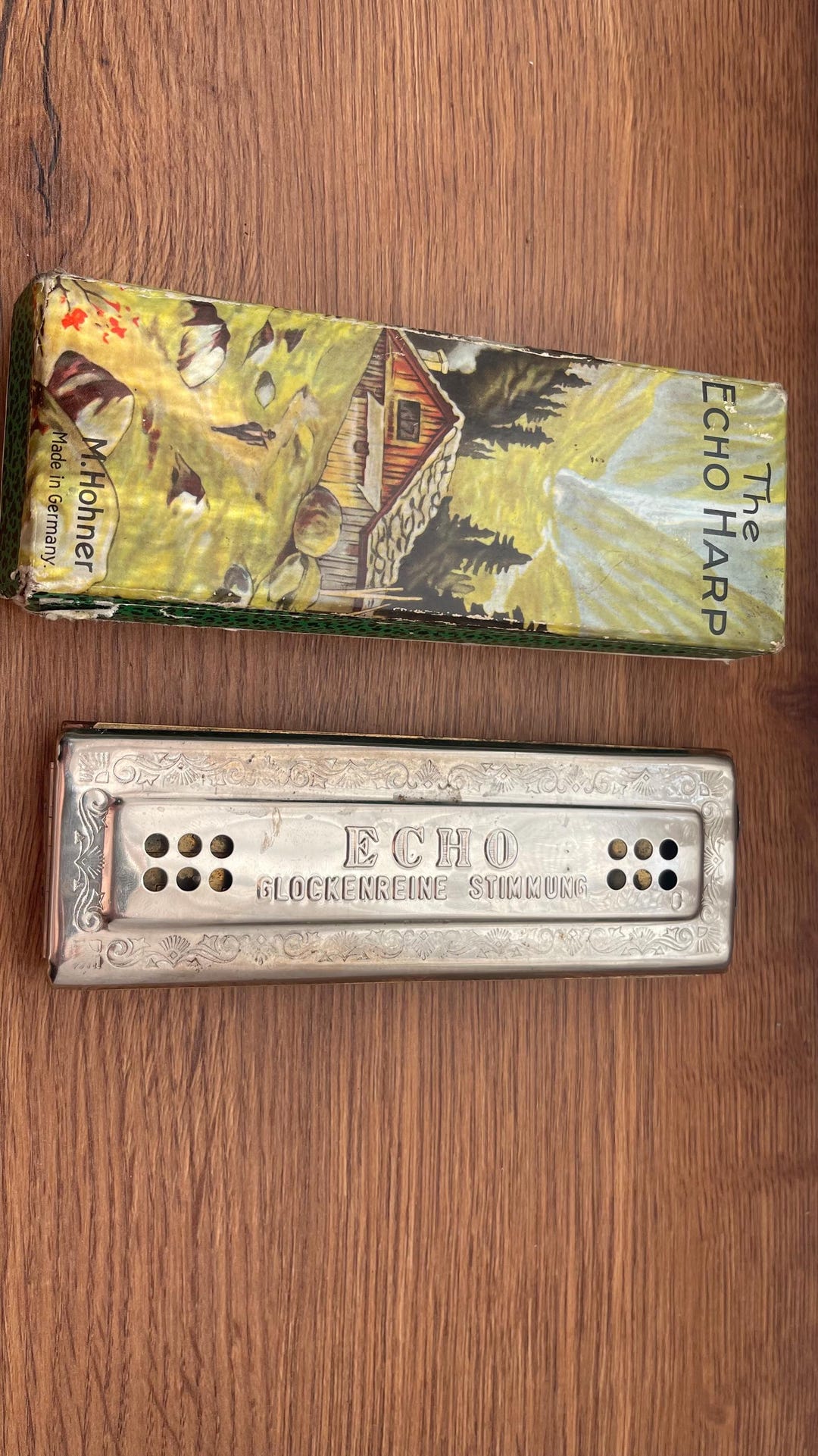 Vintage 1937 M. Hohner “the Echo Harp” Harmonica – Made in Germany ...