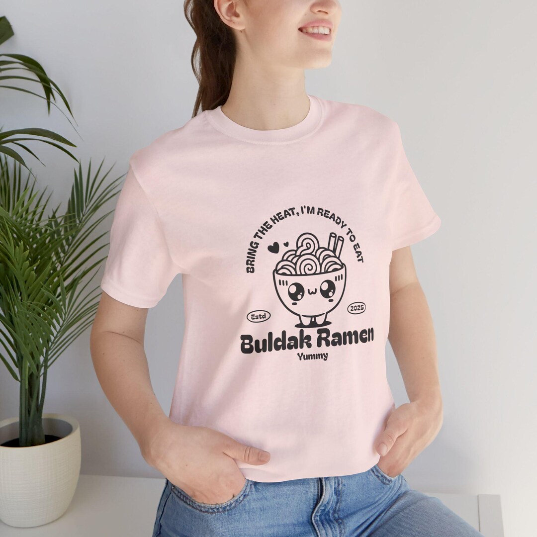Buldak Ramen Tee, Spicy Ramen Shirt, Foodie T-shirt, Funny Food Top ...