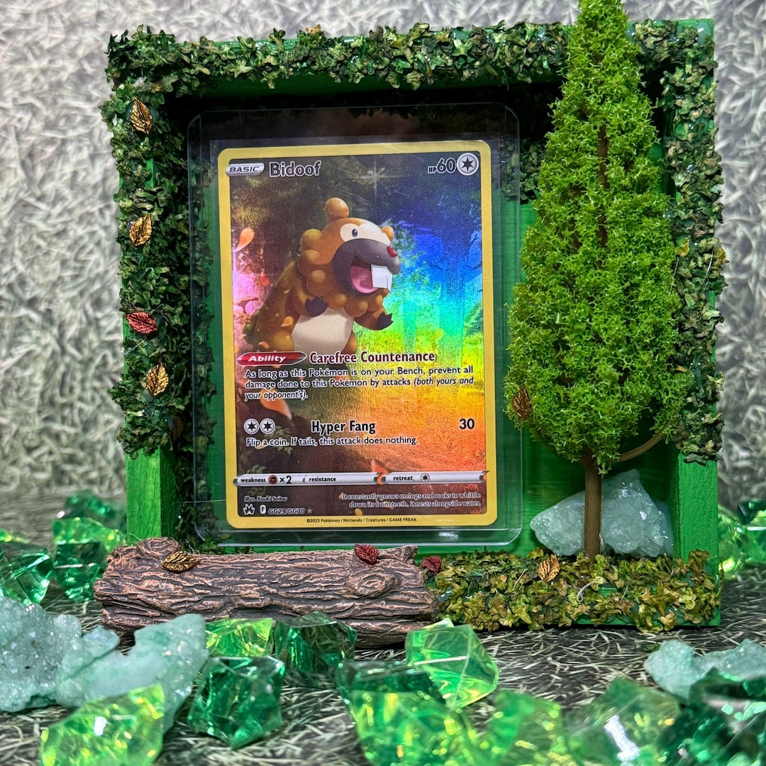 Bidoof Craft Custom Pokémon Shadow Box Pokémon Wall Decor Pokémon Lover Gift Pokémon Crafts ...