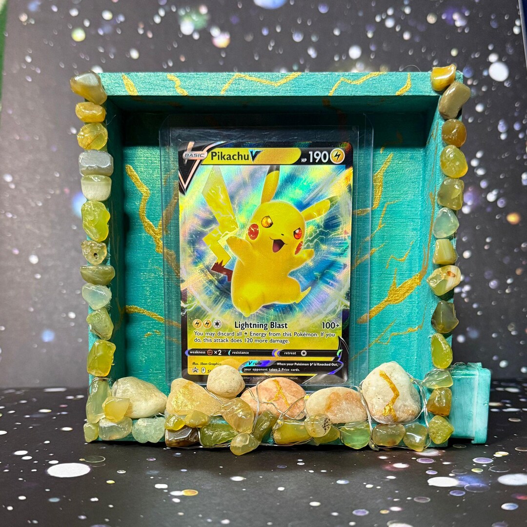 Pikachu Craft Custom Pokémon Shadow Box Pokémon Wall Decor Pokémon Lover Gift Pokémon Crafts ...