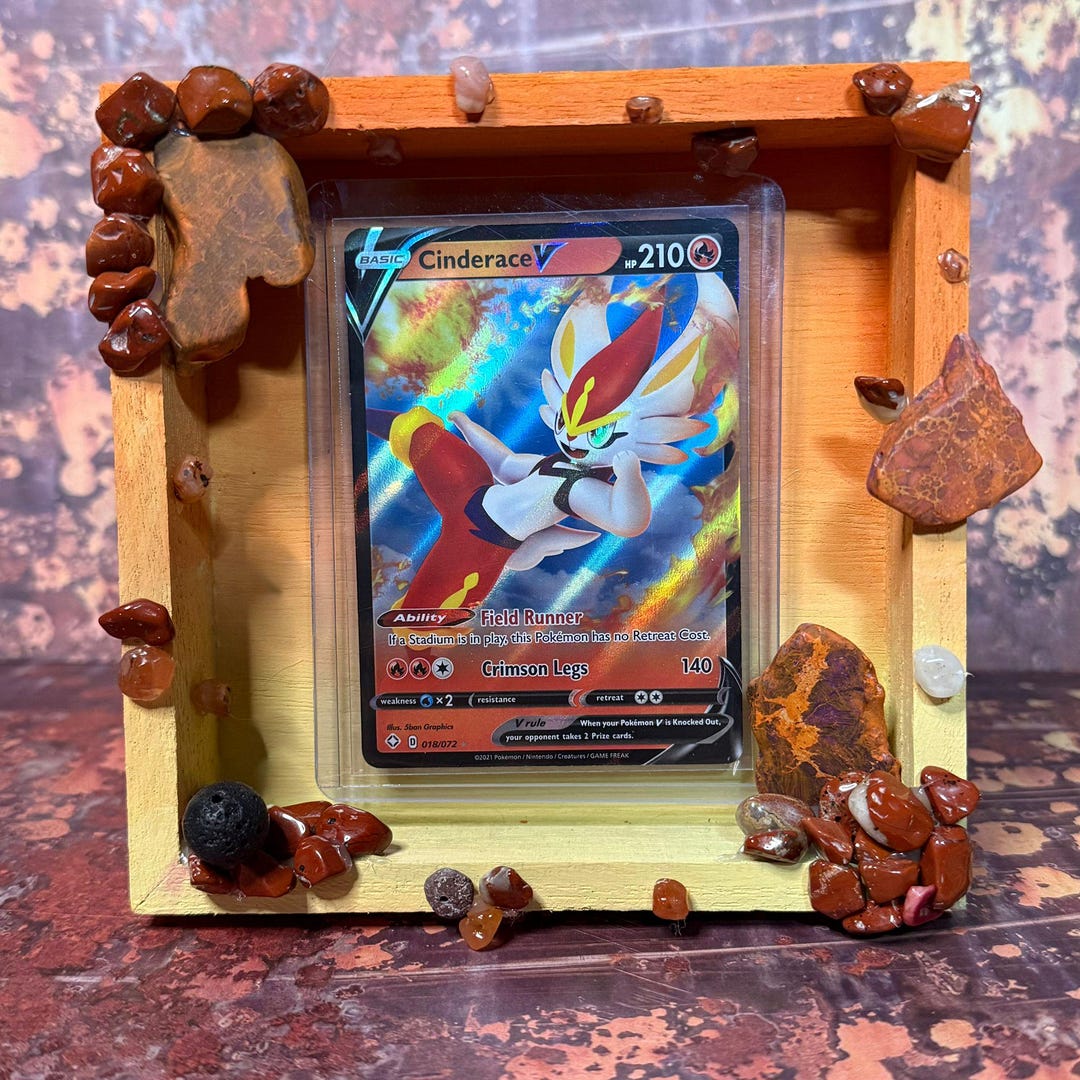 Cinderace Craft Custom Pokémon Shadow Box Pokémon Wall Decor Pokémon ...