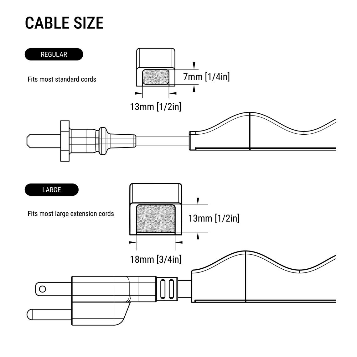 Large Wavy Extension Cable Cover / Cord Cover Kit / Custom Colorful ...