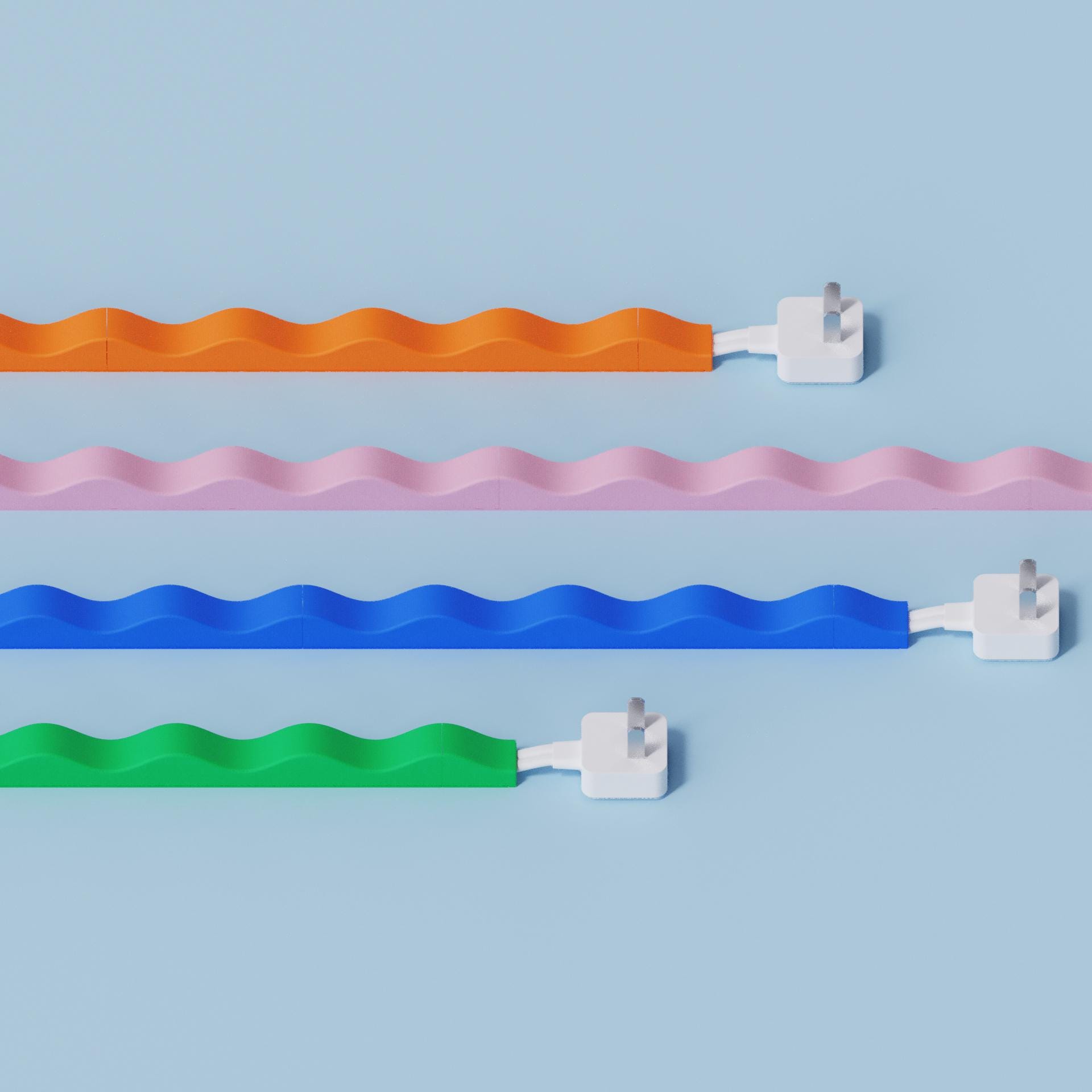 Wavy Cord Cover Kit / Unique Cord Hider for Standard Cable Size ...