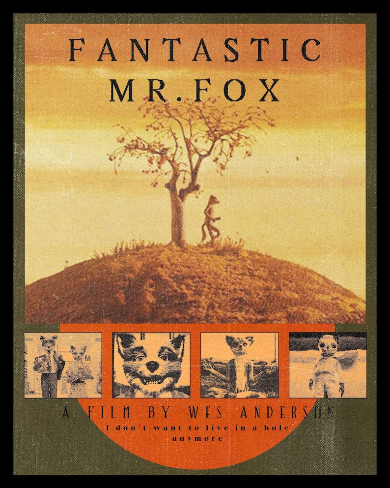 Fantastic Mr. Fox Movie Poster - Etsy
