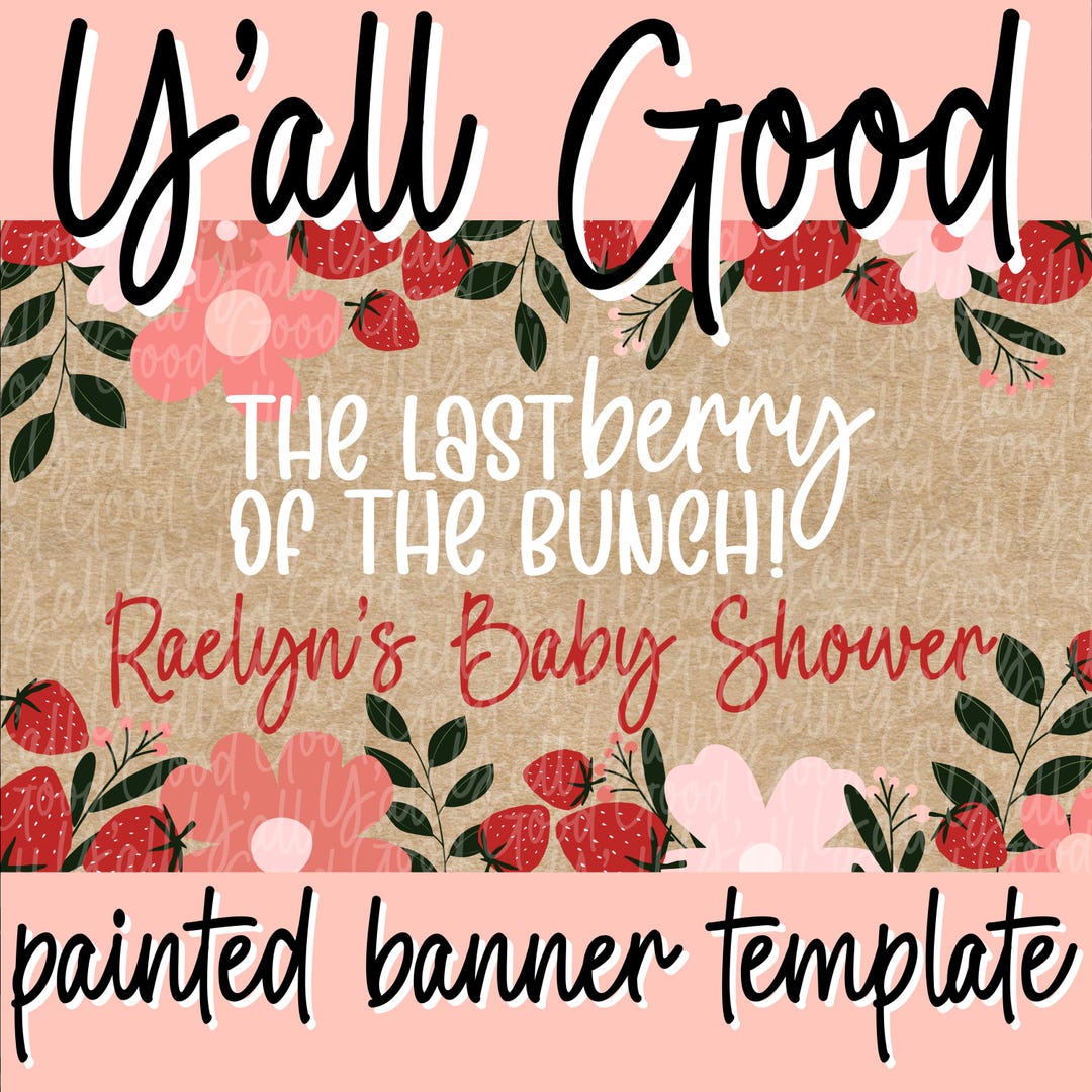 DIY Party Banner Template | Editable Canva Outline (digital Download ...