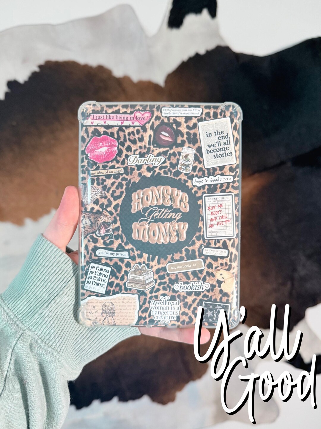 Booktok Kindle Insert, Cheetah Print, Book Lover - Etsy