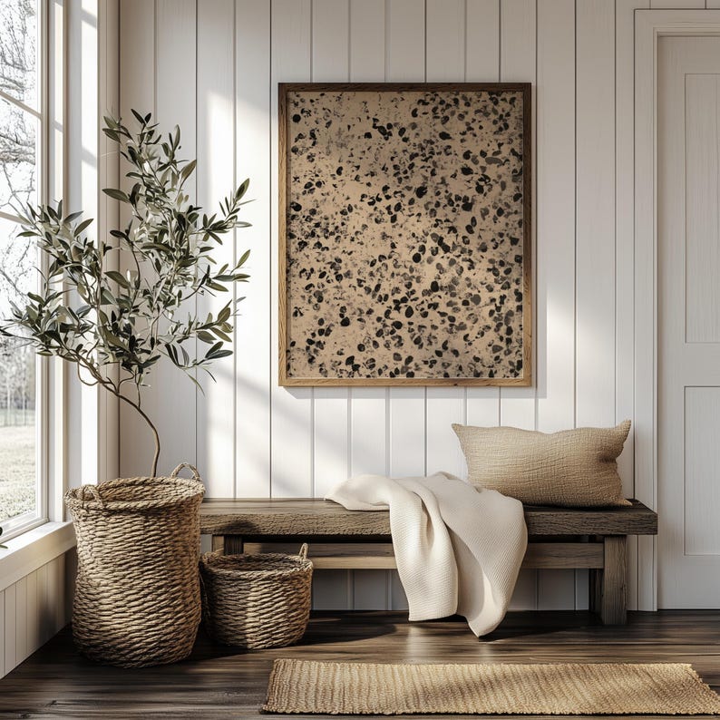 Vintage Floral Print: Cottagecore Flower Wall Art, Black and White ...