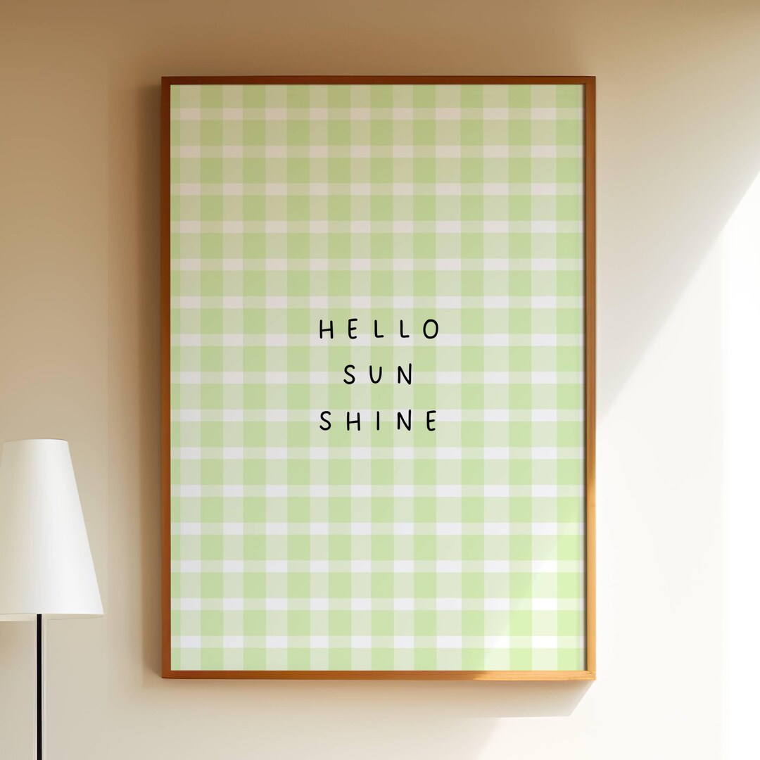 Hello Sunshine Poster, Home Poster, Printable Home Art, Home Deco ...