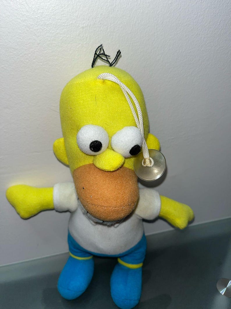 Vintage Homer Simpsons Mouth Opened Plush Sticks to Glass - Etsy