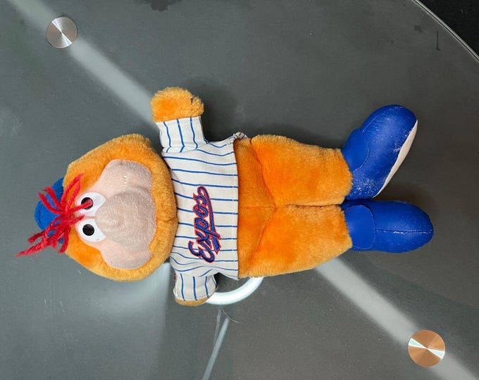 Vintage Pinback Button 1980 Montreal Expos Youppi Baseball Mascot Badge ...