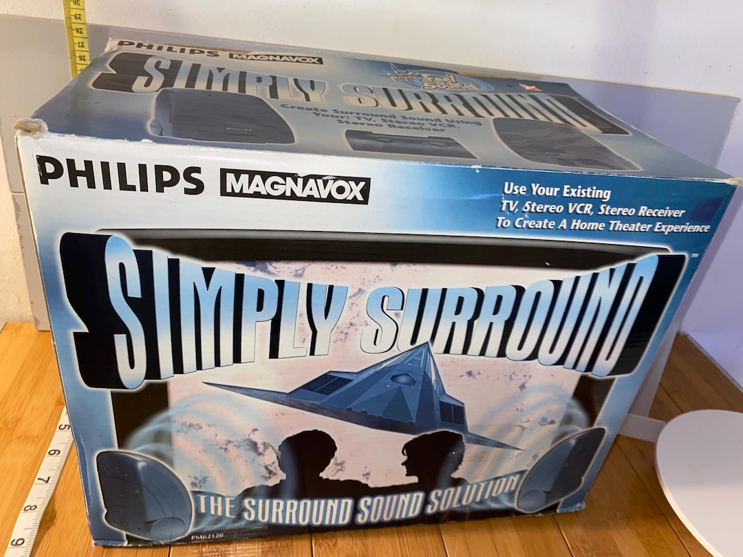 Vintage Philips Magnavox Simply Surround Speakers Brand New Very Rare ...