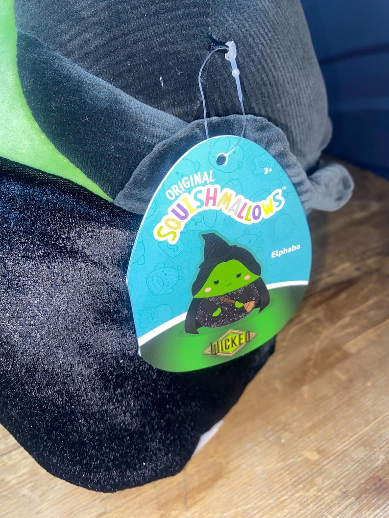 Squishmallows Wicked Elphaba Plush – Witch, NWT, Collectible Halloween ...