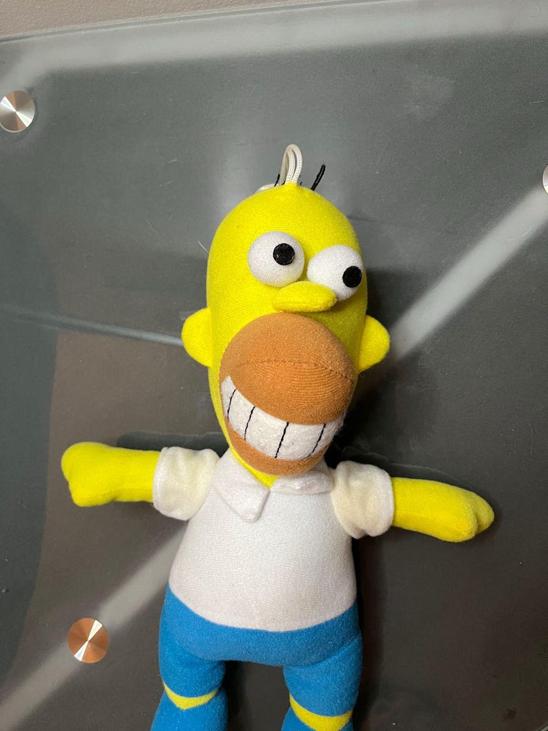 Vintage Homer Simpsons Mouth Opened Plush Sticks to Glass - Etsy